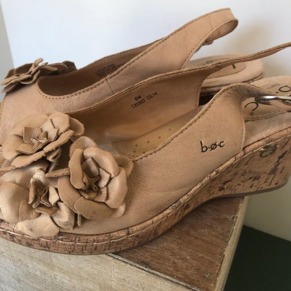 Born B.O.C. | Shoes | Born Boc Wedge Slingbacks Sandals | Poshmark
